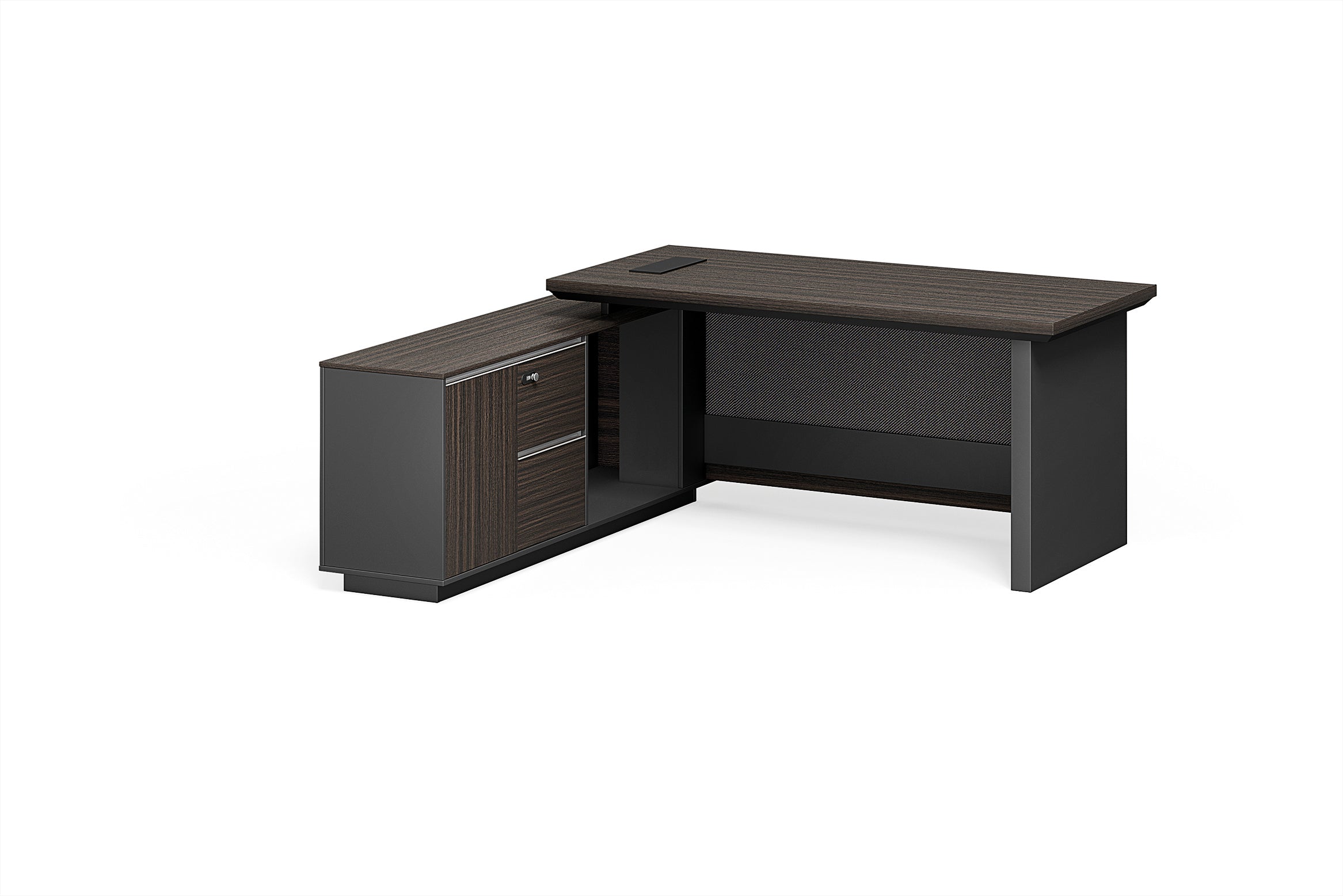 MARVERIK Classic Premium Quality Executive Desk 2.0M with Left and Rig ...