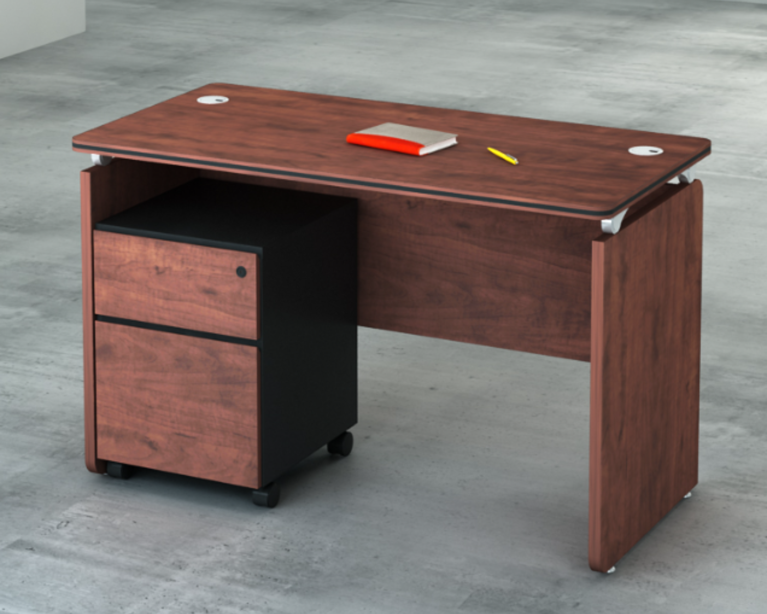 Home Office 1.2m Desk with Mobile Pedestal – Mayfair Furniture